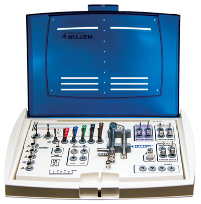 Compact dental surgical kit contains all the basic tools drills to place all-ritter qsi sbla ...