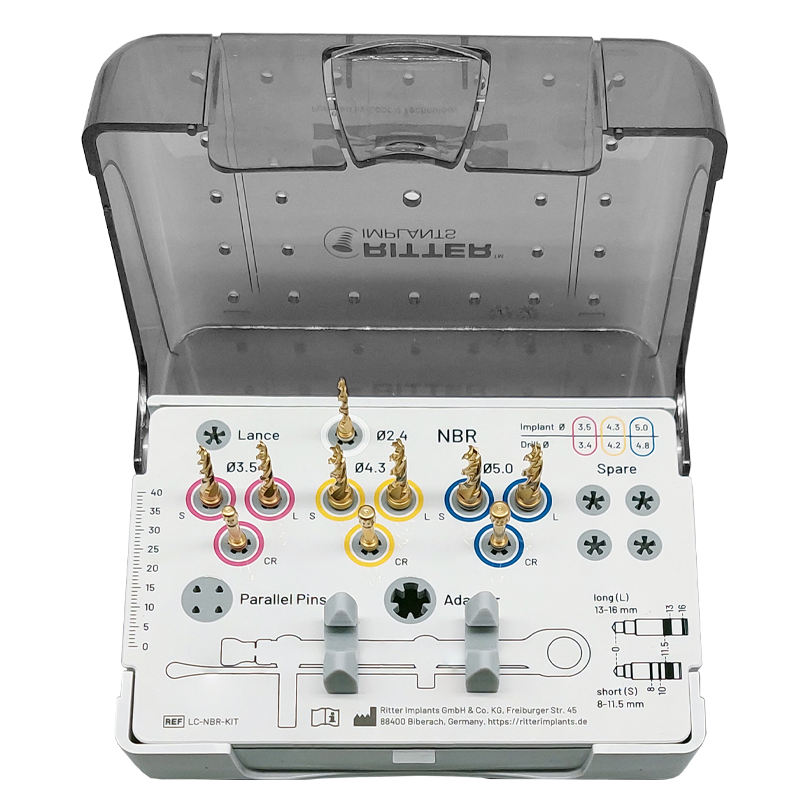 Ritter NBR Conical Step Drills Surgical Kit (NobelReplace® Compatible ...